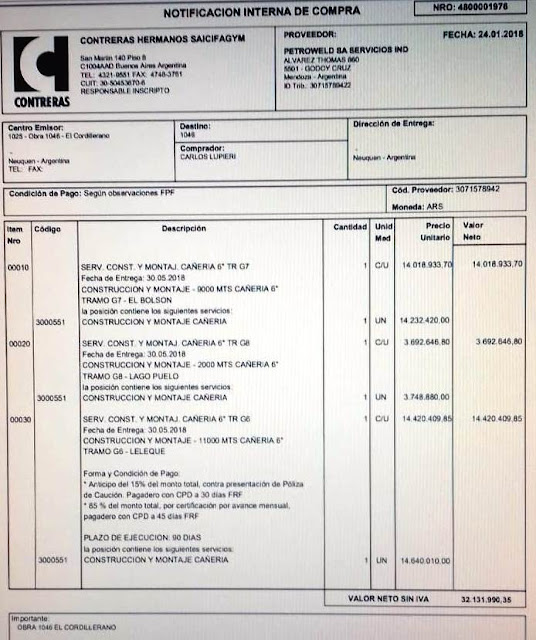 Gasoducto Cordillerano, la palabra de la empresa Petroweld
