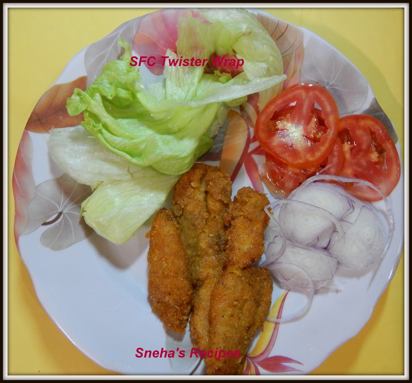 SFC Twister Wrap - Sneha's Recipe