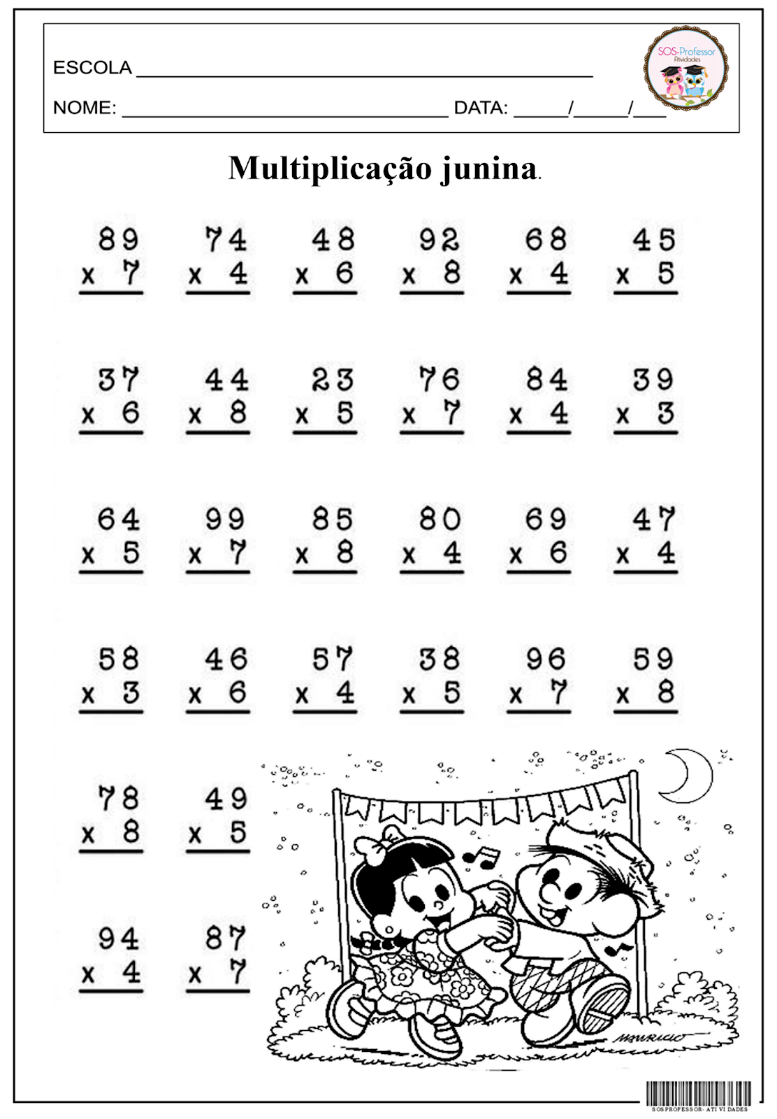 Exercícios de matemática, Fichas de exercícios de matemática ...