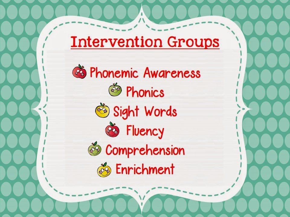 The Resourceful Apple: Intervention Groups and a Giveaway