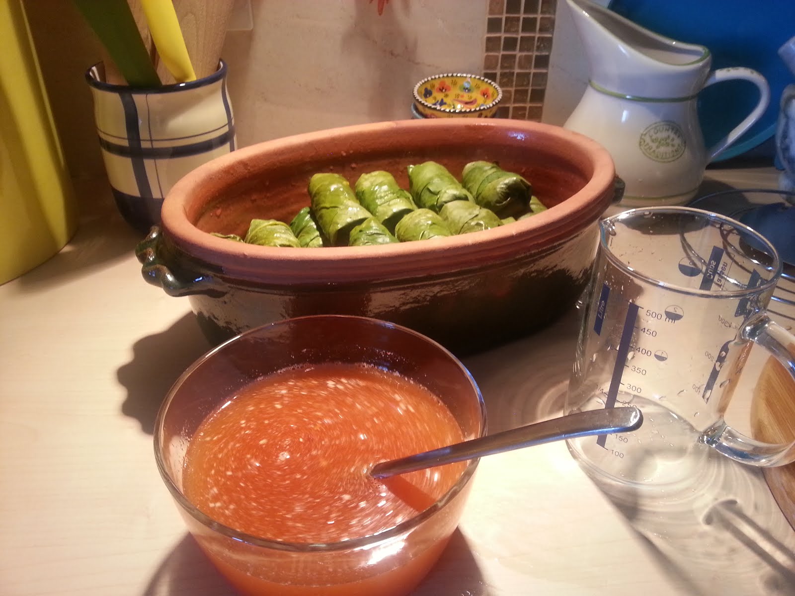 HomesickHedonist: Sarmica od zelja * Monk's Rhubarb Sarma