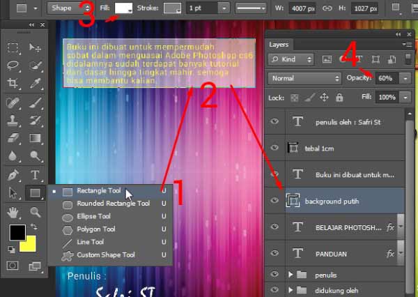 Cara Desain Cover Buku Keren Dengan Photoshop - Buku Ajaran SMA SMK