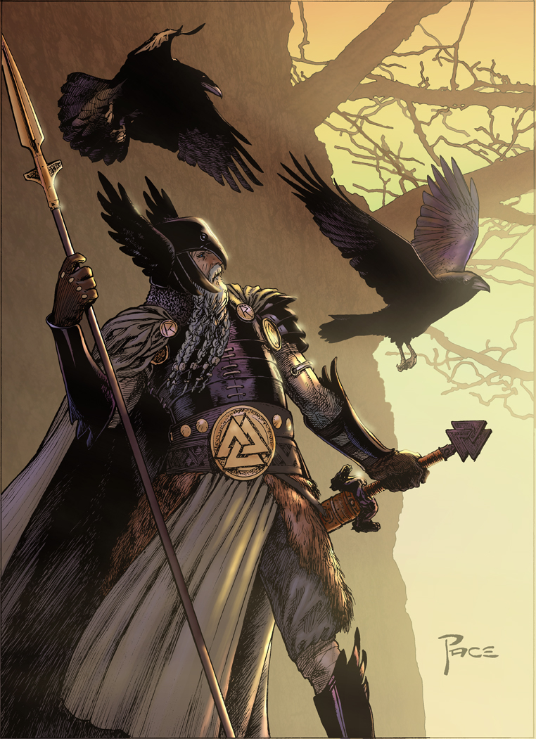 Burning Monster: A Sketch-Blog: Classic Mythology Odin