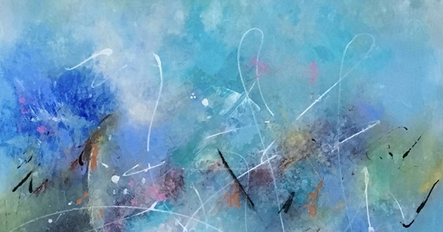 Pamela Fowler Lordi: Contemporary Abstract Mixed Media Painting, “DEEP ...