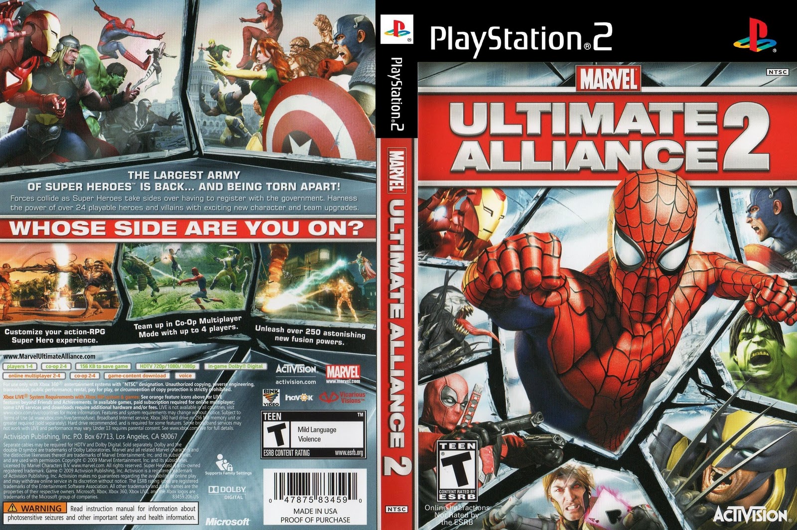 PS2-Brasil || Aqui Você tem Amigos ||: Marvel: Ultimate Alliance 2 – PS2
