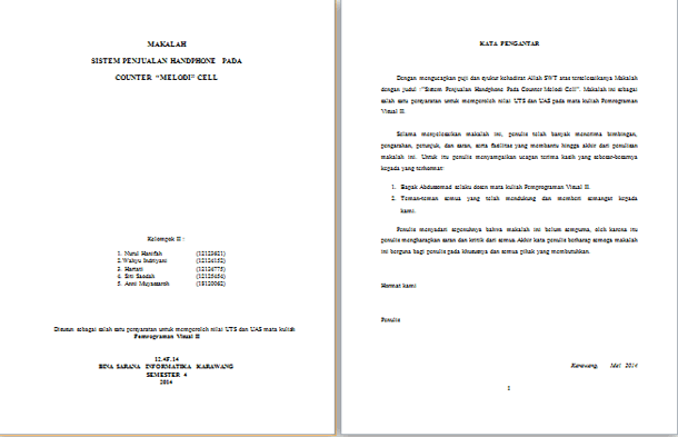CONTOH MAKALAH VISUAL BASIC SISTEM PENJUALAN JURUSAN TEKNIK INFORMATIKA 2016 | Klik Contoh Makalah