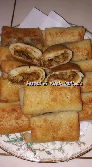 KUIH ROPA INTI KENTANG DAGING