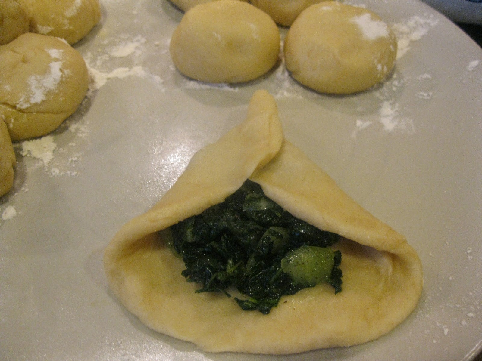 Fatayer Sabanekh (Spinach Triangles) ~ Lebanese Kitchen Recipes