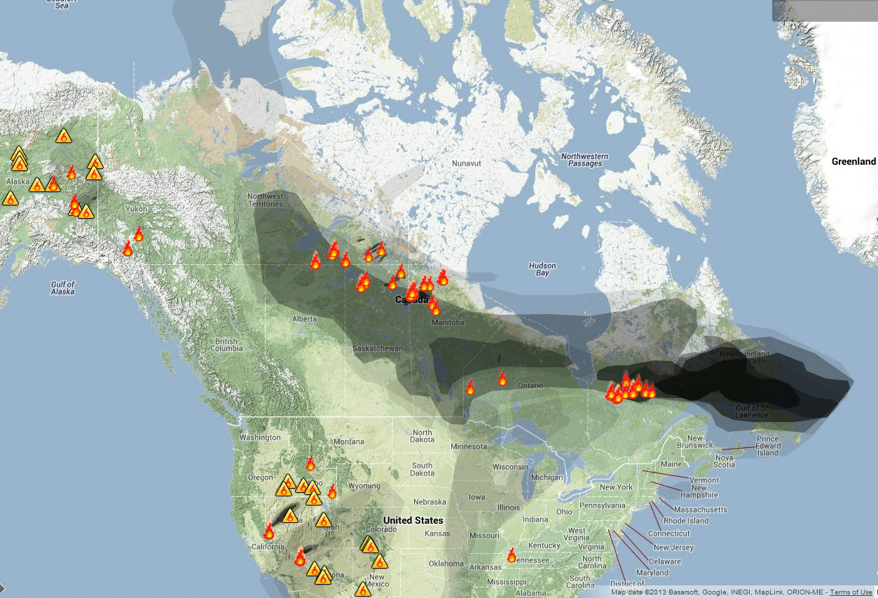 Arctic News: Wildfires in Canada affect the Arctic