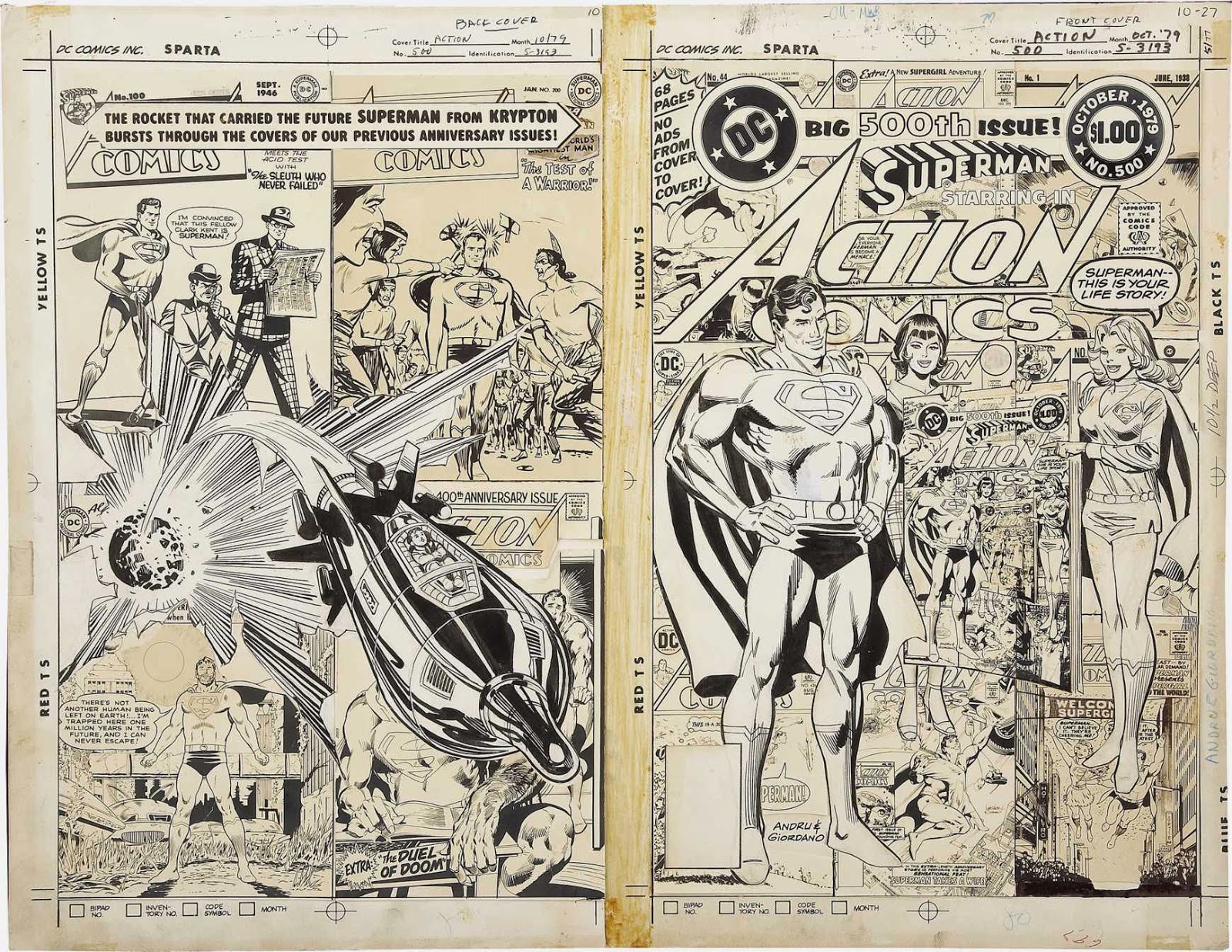 DC Comics of the 1980s: 1979 - Anatomy of a Cover - Action Comics #500