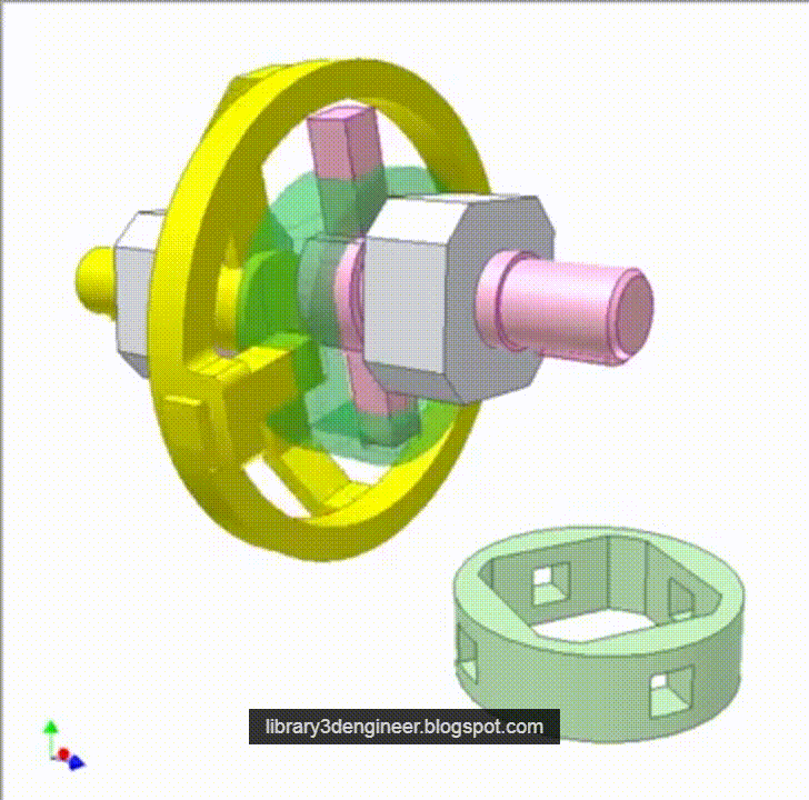 10006. Oldham coupling 4 || Download free 3D models