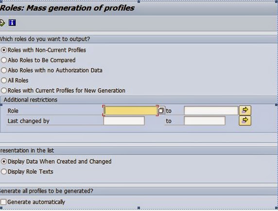 TIME 4 SAP SECURITY : Mass user comparison and Mass Profile Generation ...