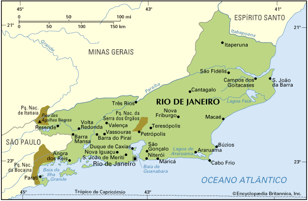 Mapa do Rio de Janeiro - Geografia Total™