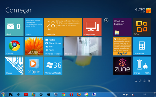 Como deixar o Windows 7 com o visual Metro do Windows 8 ~ Ricardo Machado