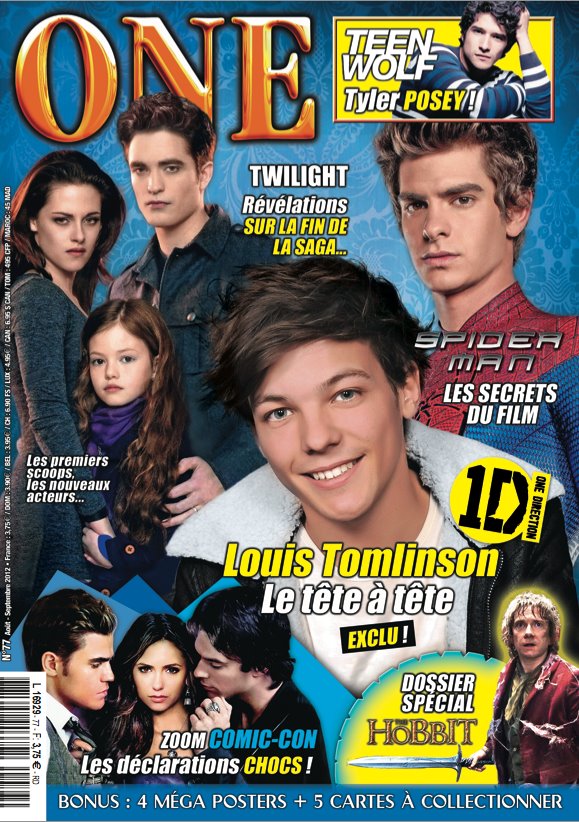 Twilight-Belgium: Breaking Dawn Part 2 en couverture du magazine 'One'