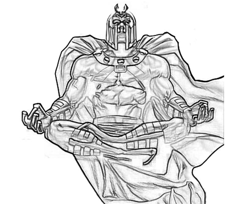 Magneto Marvel Pages Coloring Pages