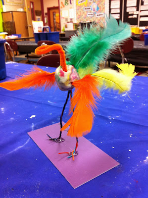 My Wishes are Horses...: Form: Model Magic Birds