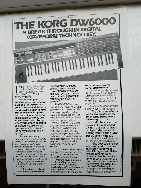 MATRIXSYNTH: 1984 KORG DW6000 Brochure