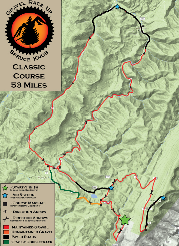Spruce Knob Cycling: Course Descriptions