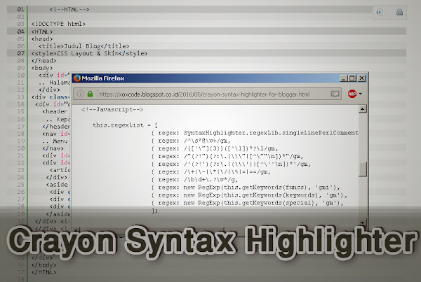 Crayon Syntax Highlighter For Blogger