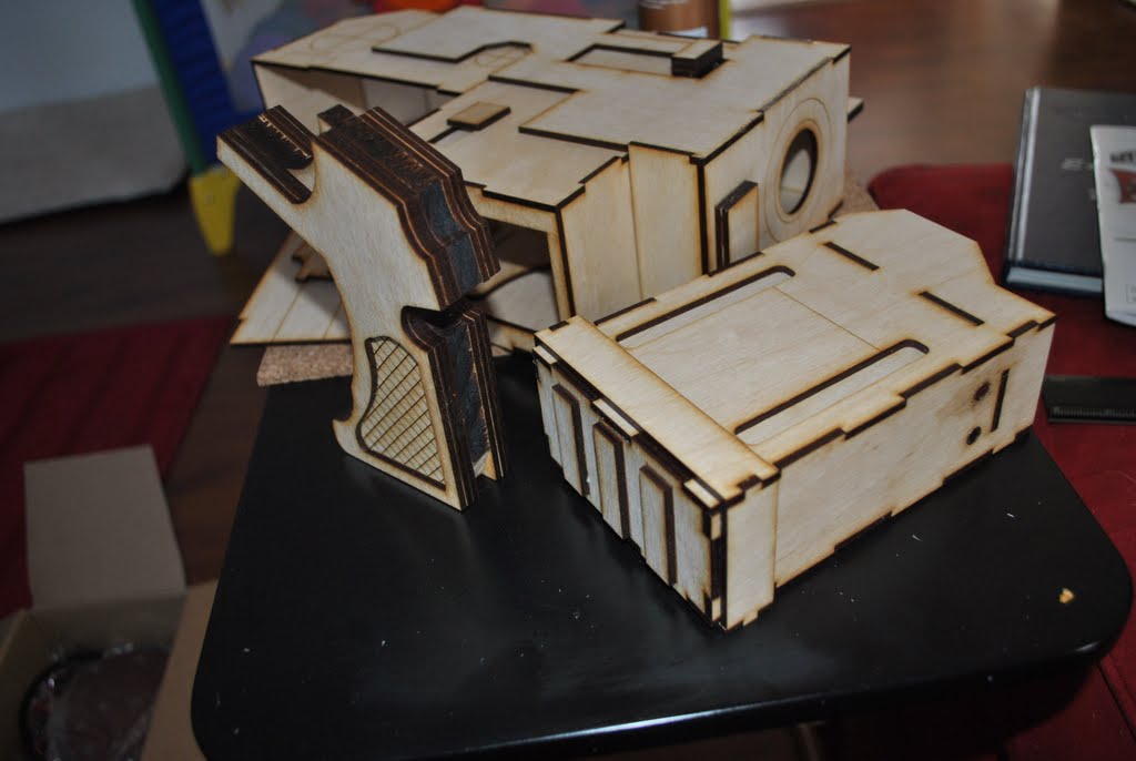 The Gamer's Workbench: Laser cut Bolt pistol ready for use