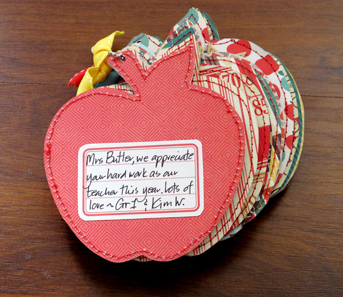 kim watson ★ design ★ papercraft: Teachers gift + Apple mini book