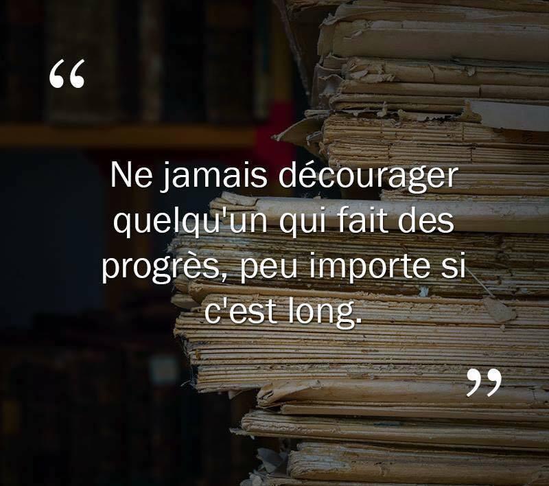 Confiance en soi: L'important c'est de progresser, même a petits pas!