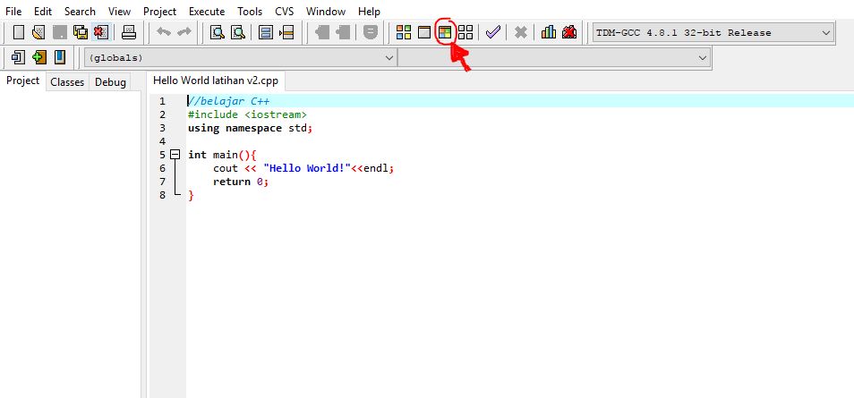 AHBRAIM: Tutorial Hello World C++