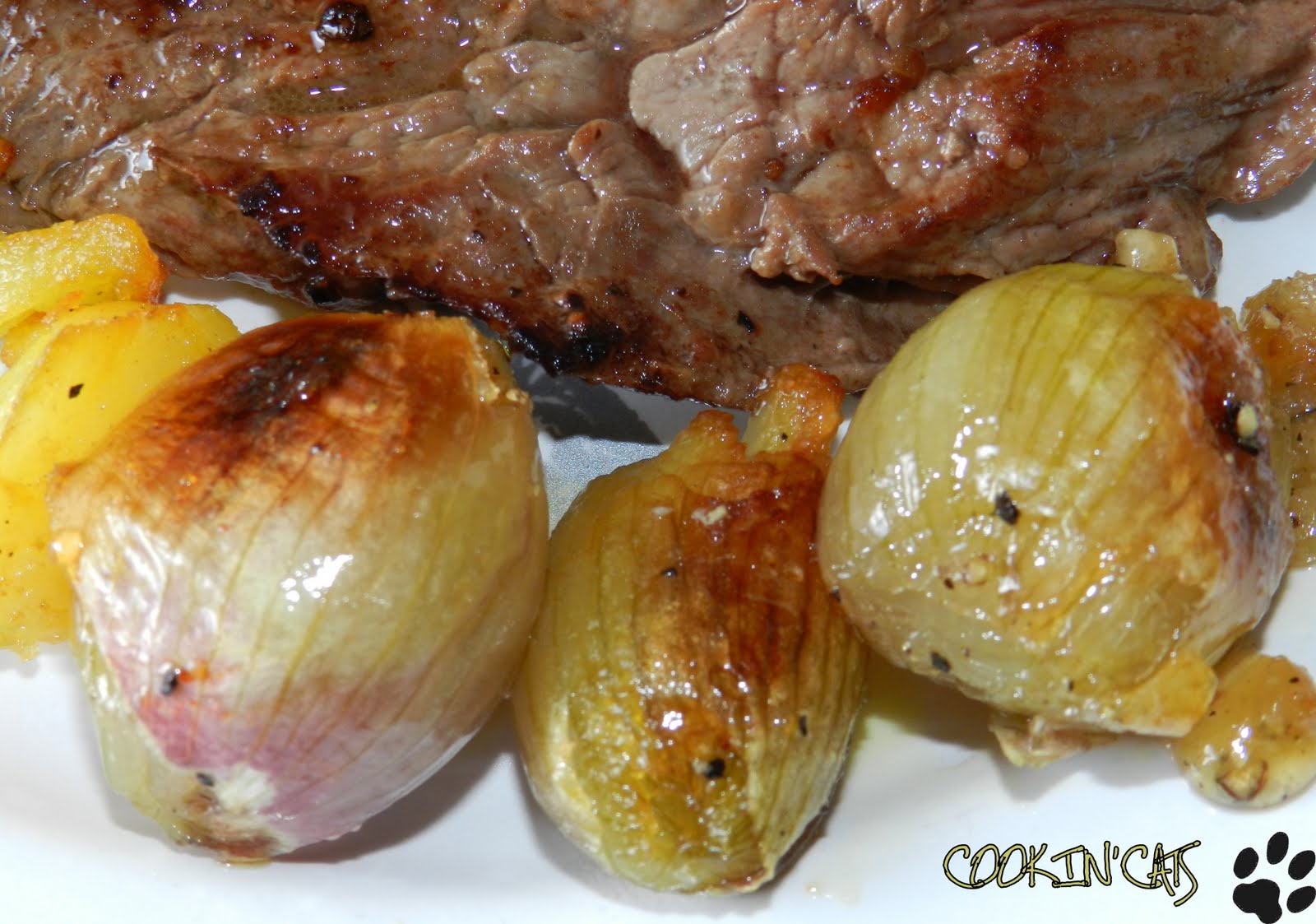 ECHALOTES CONFITES EN PAPILLOTTE