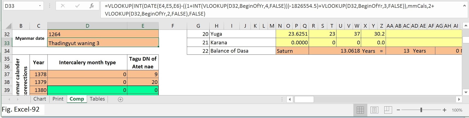Sky View Pages: 42. Horoscopy using Excel 15