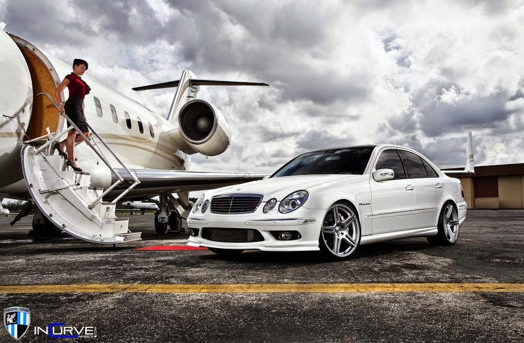 Mercedes W211 E55 AMG on Incurve wheels | BENZTUNING