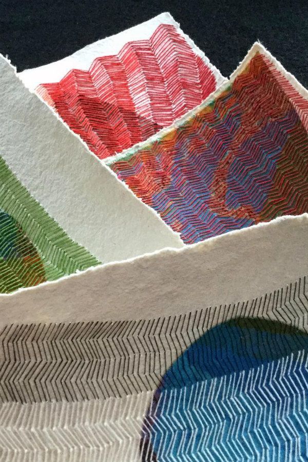 Modern Stitching on Paper - Karin Lundström