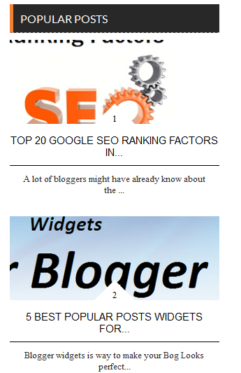 5 Best Popular Posts Widgets for Blogger - My Tricks Pedia