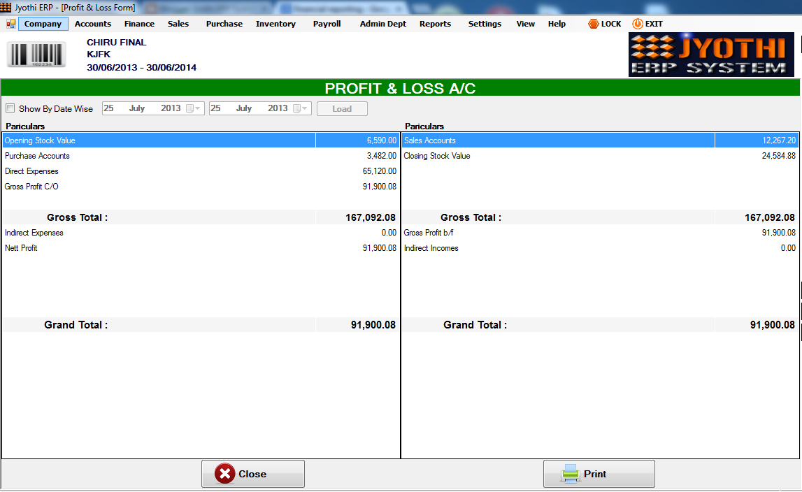 Jyothi ERP System in VB.NET Source Code: July 2013