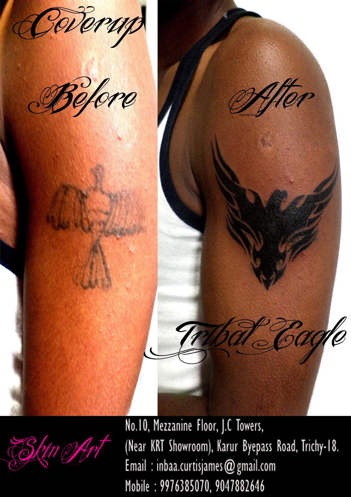 SKIN ART TATTOO: Cover up Tattoo