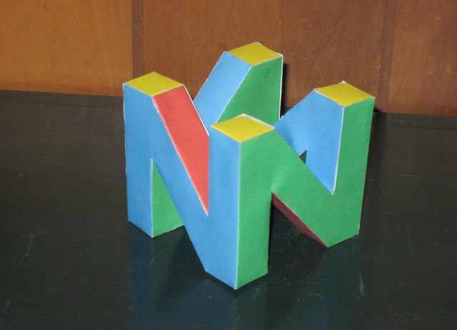 N64 Brasil: Papercraft: Logo do N64