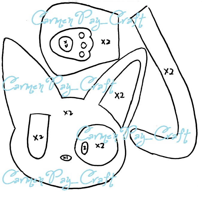 Yarnland aka CarmenPay Craft: Jiji from Kiki's Delivery plush tutorial