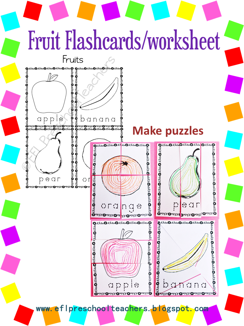 ESL/EFL Preschool Teachers: Fruit Theme for the Preschool ELL