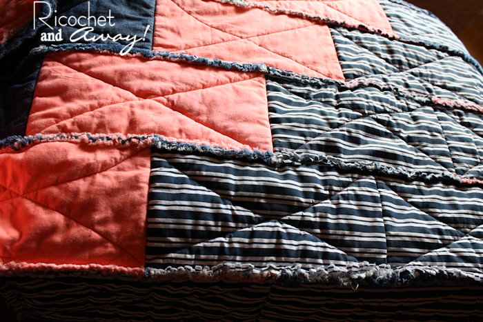 Ricochet and Away!: The Chevron Rag Quilt