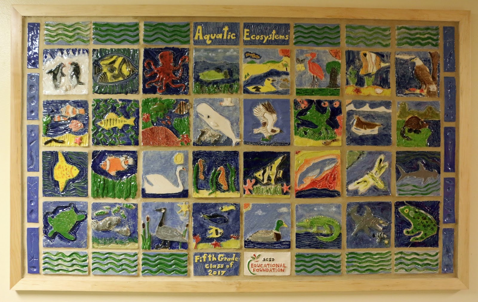Salem Hyde Artroom : Art in Ecosystems Tile Mural