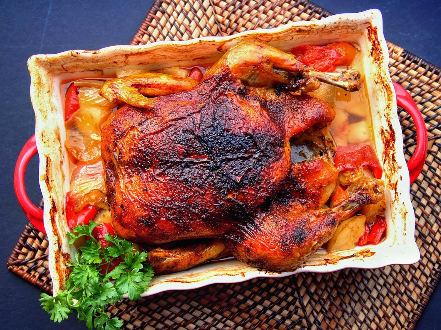 Artsy Bites: Cajun Roasted Chicken | Pui la Cuptor cu Legume