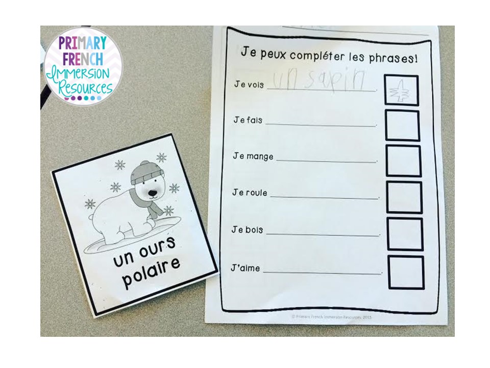 Winter reading and writing - Primary French Immersion Resources