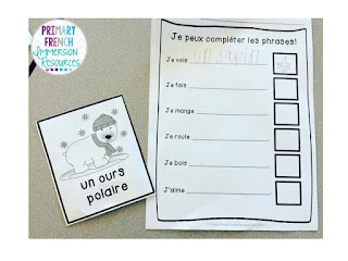 Winter reading and writing - Primary French Immersion Resources