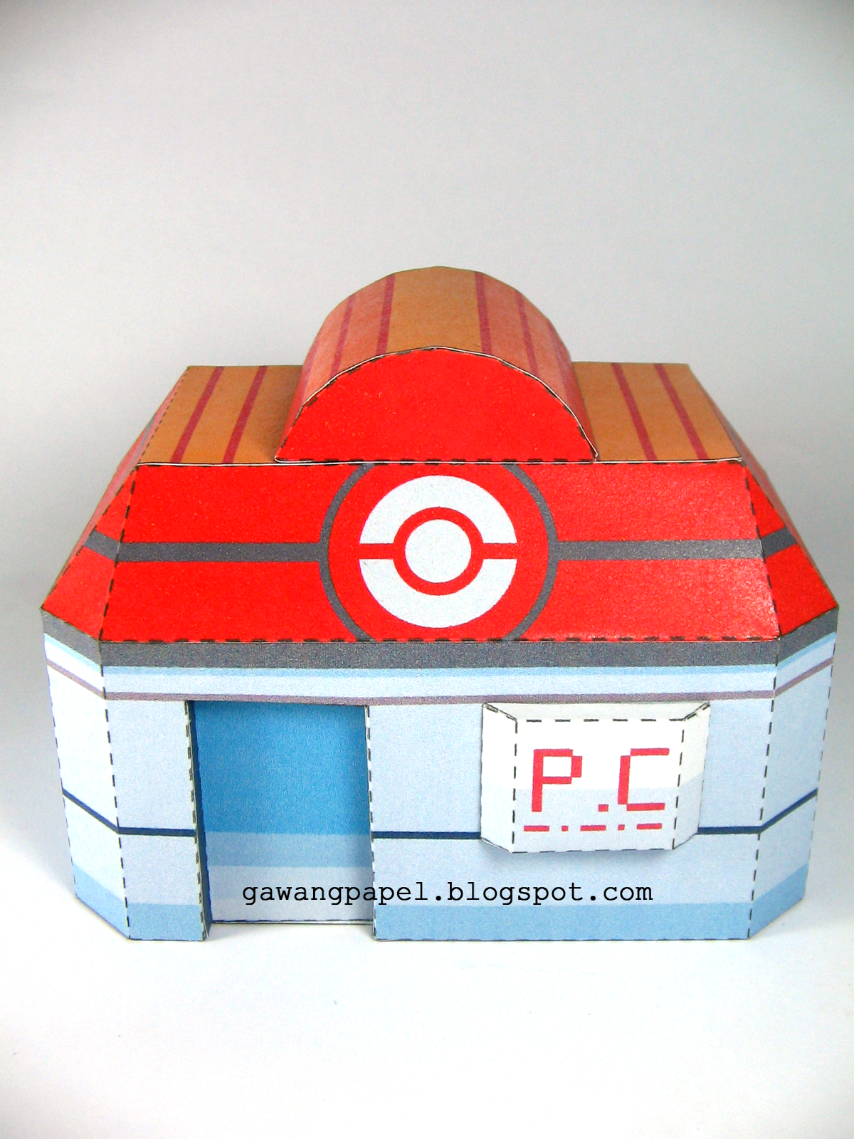 Gawang Papel: Pokemon Ruby/Sapphire: Building #1 - Pokemon Center