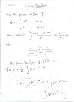 Fourier Transform - Repeated University Question Problem No :1 ...