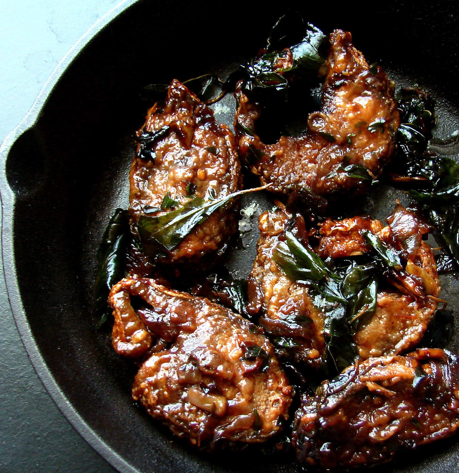 Vietnamese Caramelized Fish with Basil