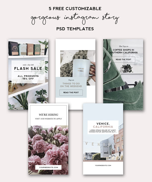 DLOLLEYS HELP: Free Instagram Social Media Template Round Up- UPDATED