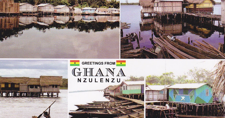 Postcards of UNESCO World Heritage Tentative List: Ghana - Nzulezu ...