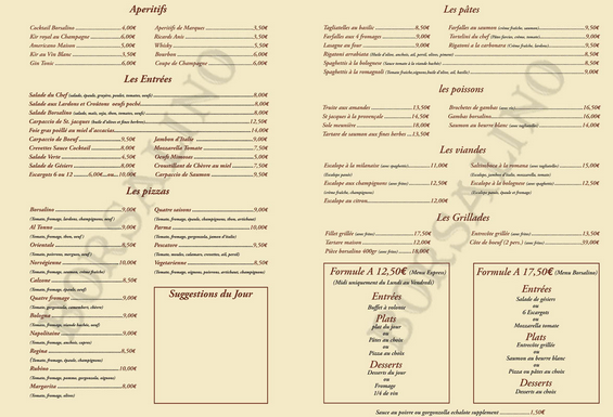 Au restaurant du FLE: 6 - Le chef cuisinier propose un menu