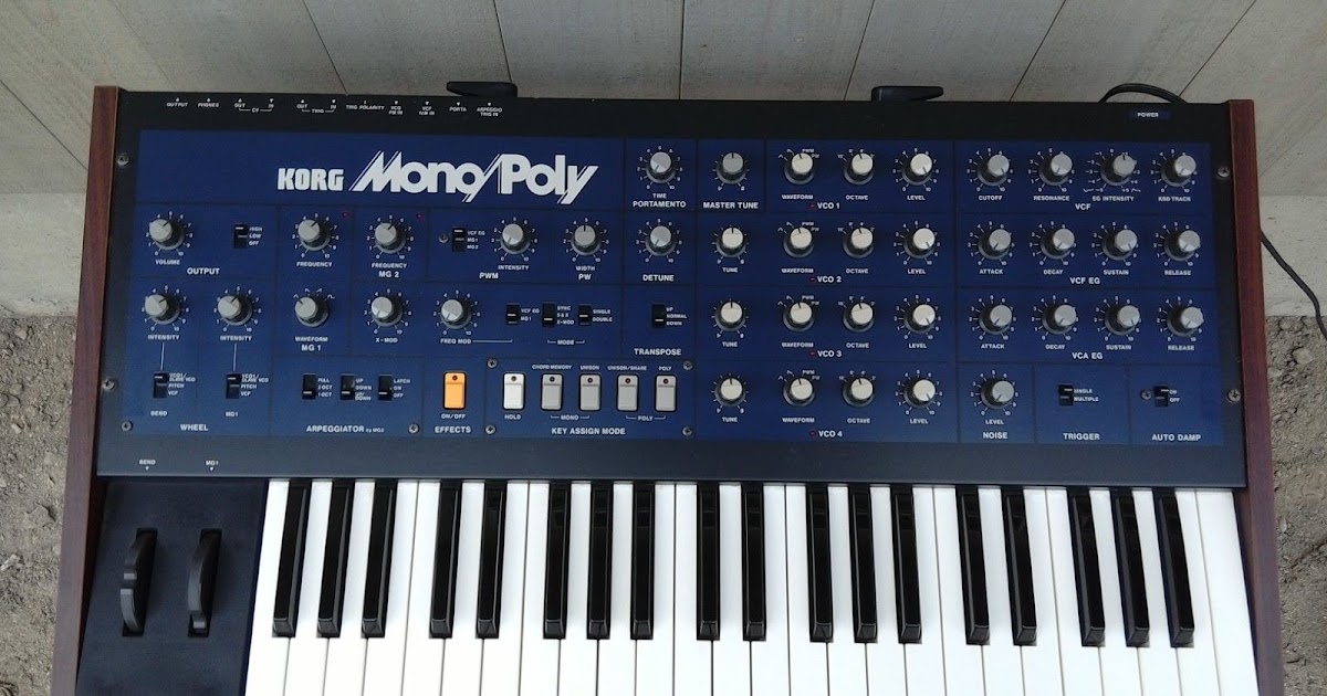 MATRIXSYNTH: KORG MONO/POLY monophonic synthesizer